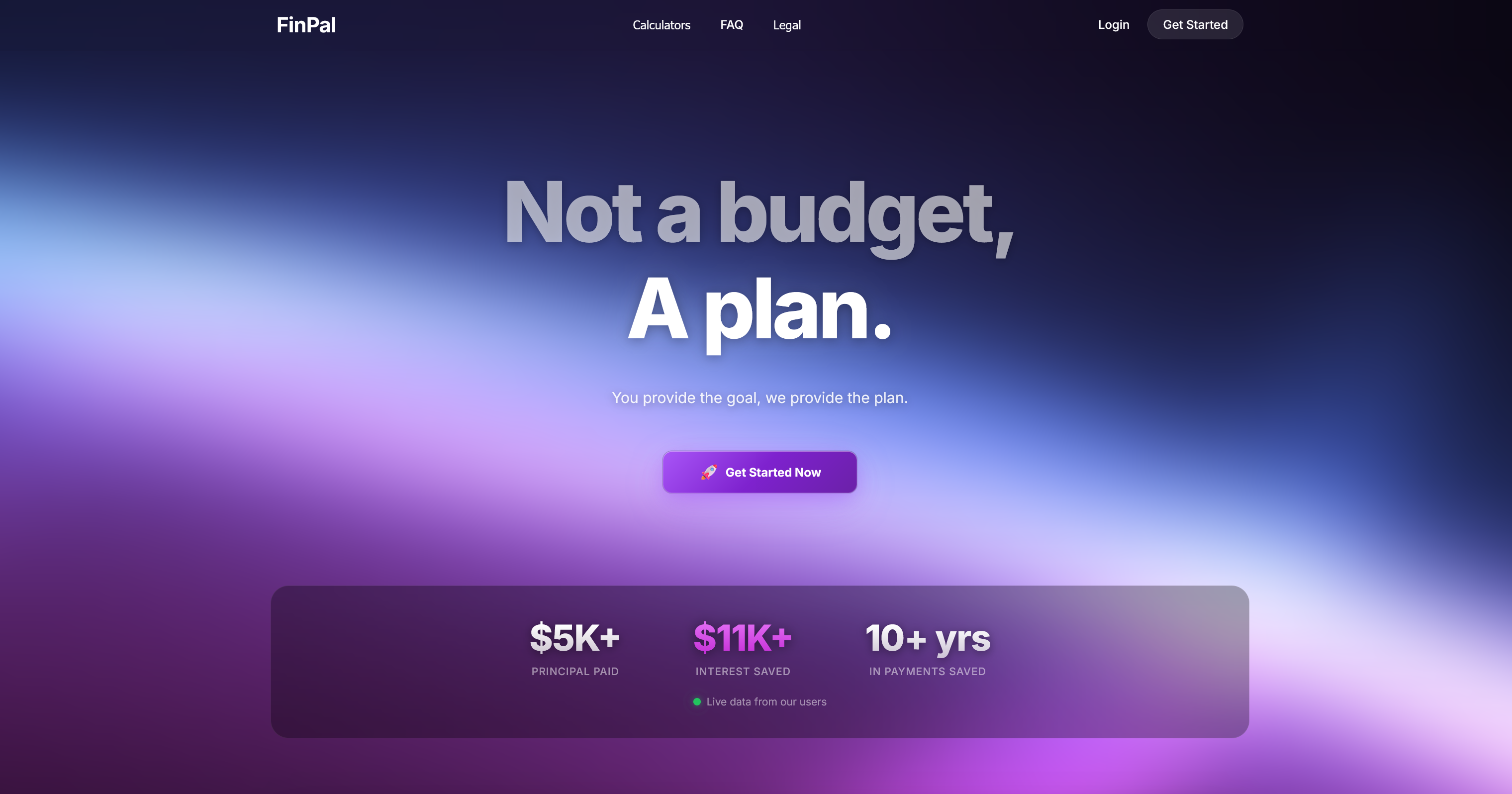 FinPal - Free Debt Payoff Calculator | Avalanche vs Snowball Comparison